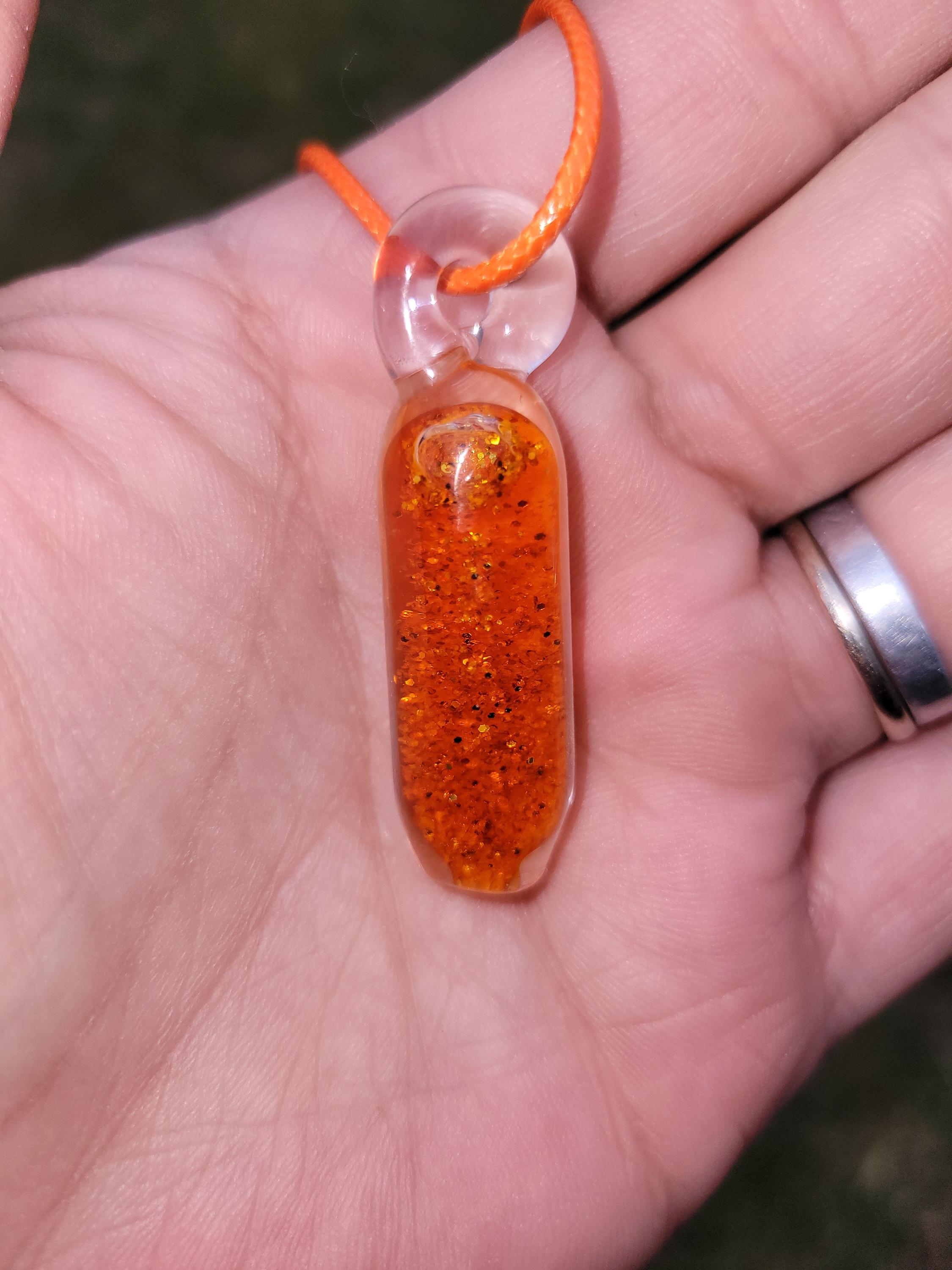 Liquid Filled Glass Fidget Pendants - Handblown Glass - Etsy