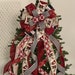Handmade Santa Christmas Tree Topper Bow, Red, Gold, and Black Ribbons ...