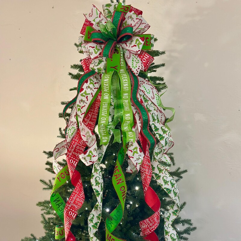 Grinch Tree Toppers - Etsy