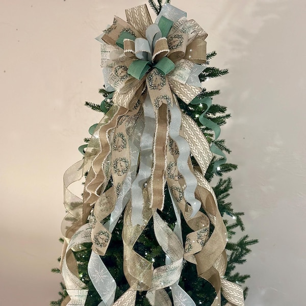 Burlap Tree Topper - Etsy