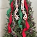 Nutcracker Tree Topper, Christmas Tree Topper, Nutcracker & Plaid Bow, Red and Green Bow, Merry ...