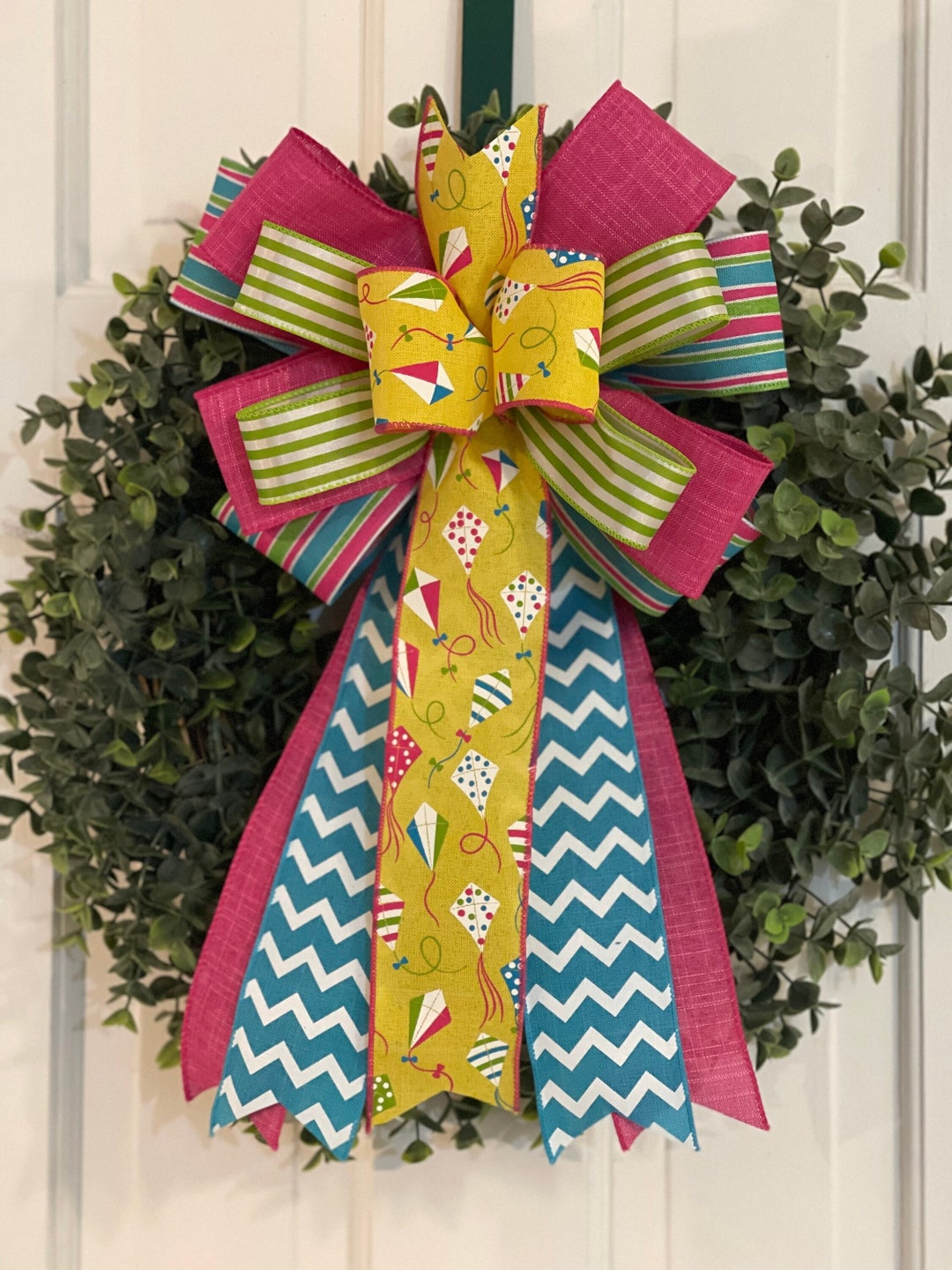 Fun Summer Bow Kites Themed Bow Wreath Bow Lantern Bow - Etsy