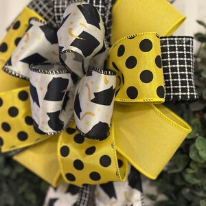 Graduation Bow, Congratulations Bow, Class 2024 Bow, Wreath Bow, Door ...