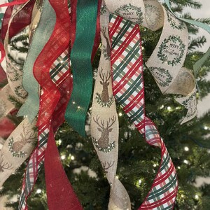 Merry Christmas Tree Topper, Christmas Topper, Red & Green Tree Topper ...