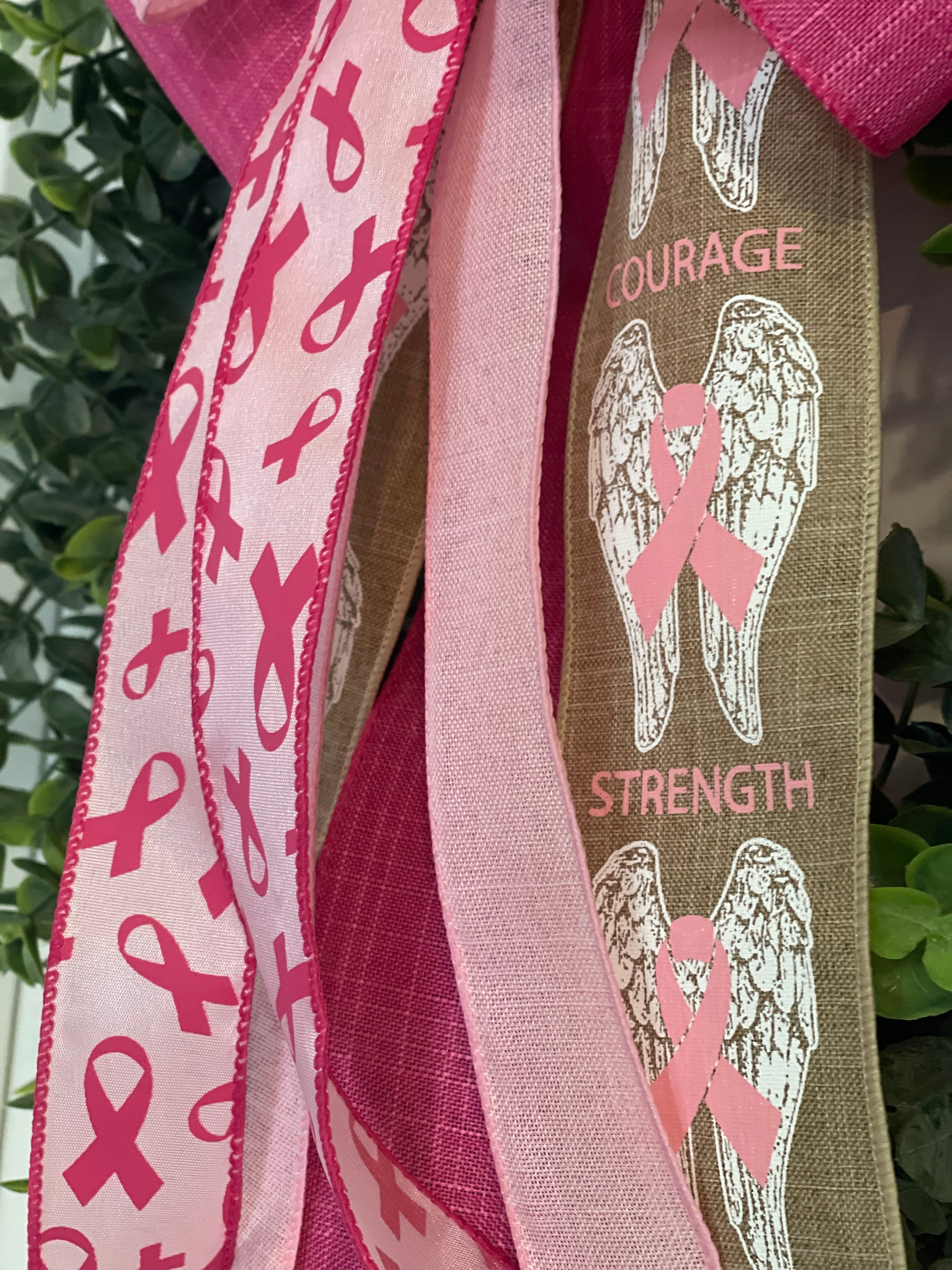 Breast Cancer Bow Awareness Bow Pink Bow Breast Cancer - Etsy