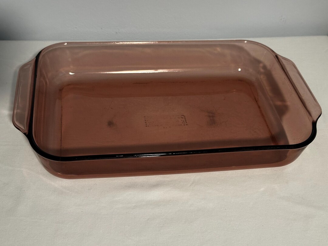 Vintage Large Pink Glass Pyrex Corning A-20 233-R 3 Qt Baking Dish Home ...