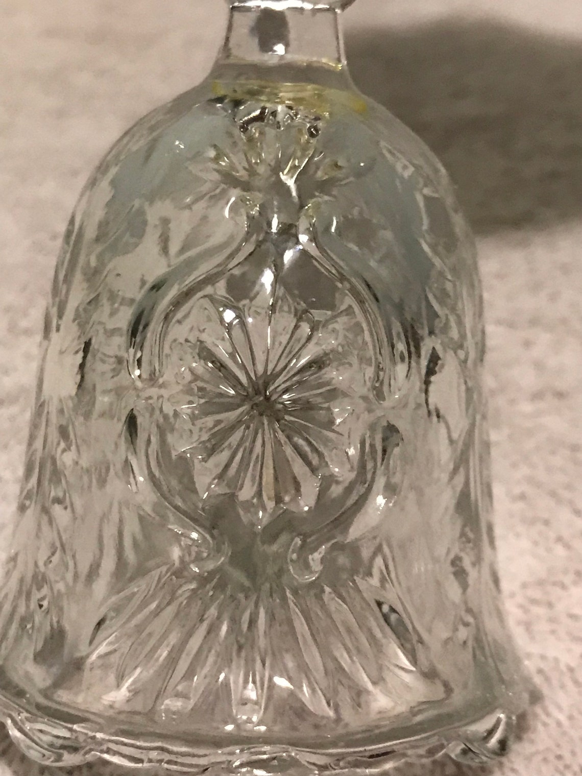 Vintage Lead Crystal Glass Hand Bell Home Decor - Etsy