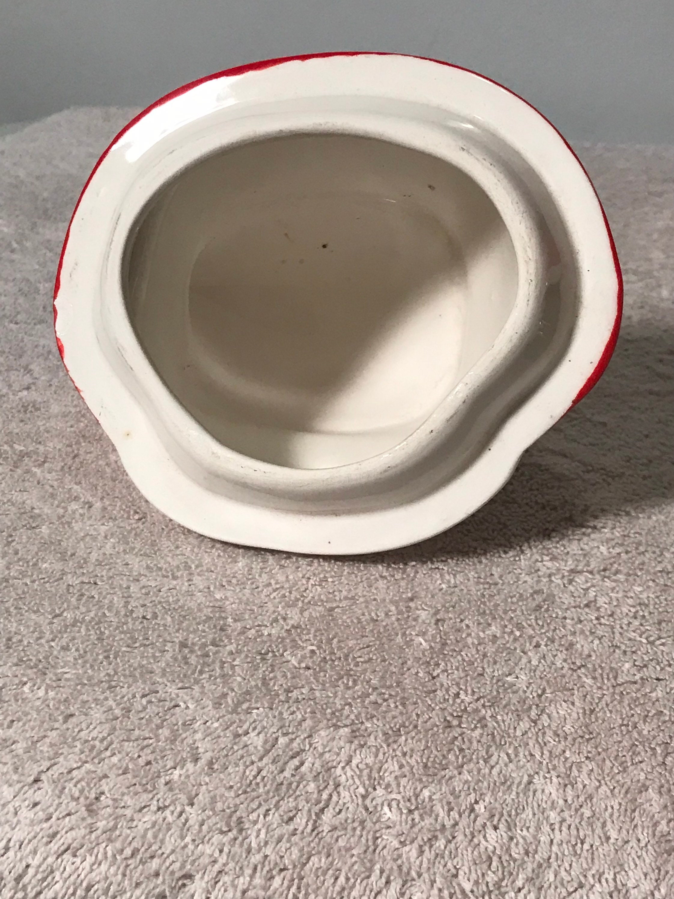 Large Ceramic Santa Cookie Jar Christmas Holiday Home / Kitchen ...