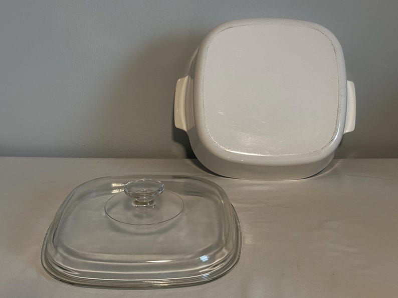 Vintage Large Corning Ware A-3-B 3 Liter White Casserole Bowl / Dish ...