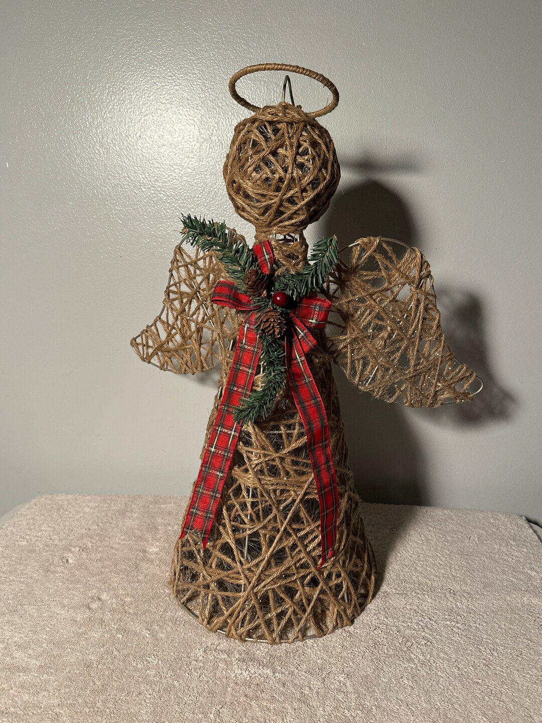 Large Twine Rope Angel Christmas Holiday Office and Home Decor - Etsy