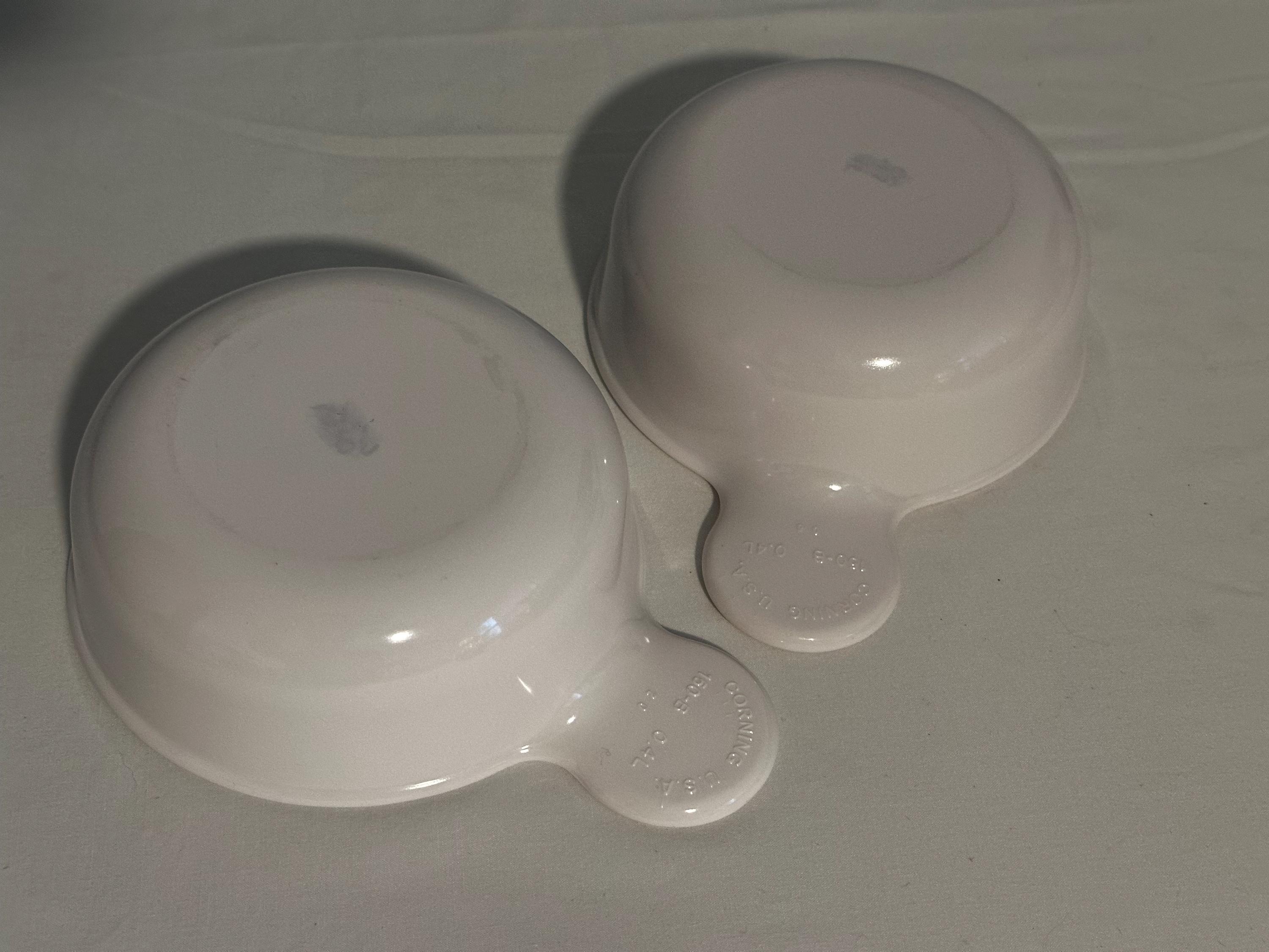 Vintage Corning USA Corning Ware 150 B White 0.4 L Grab It Bowl Set of ...