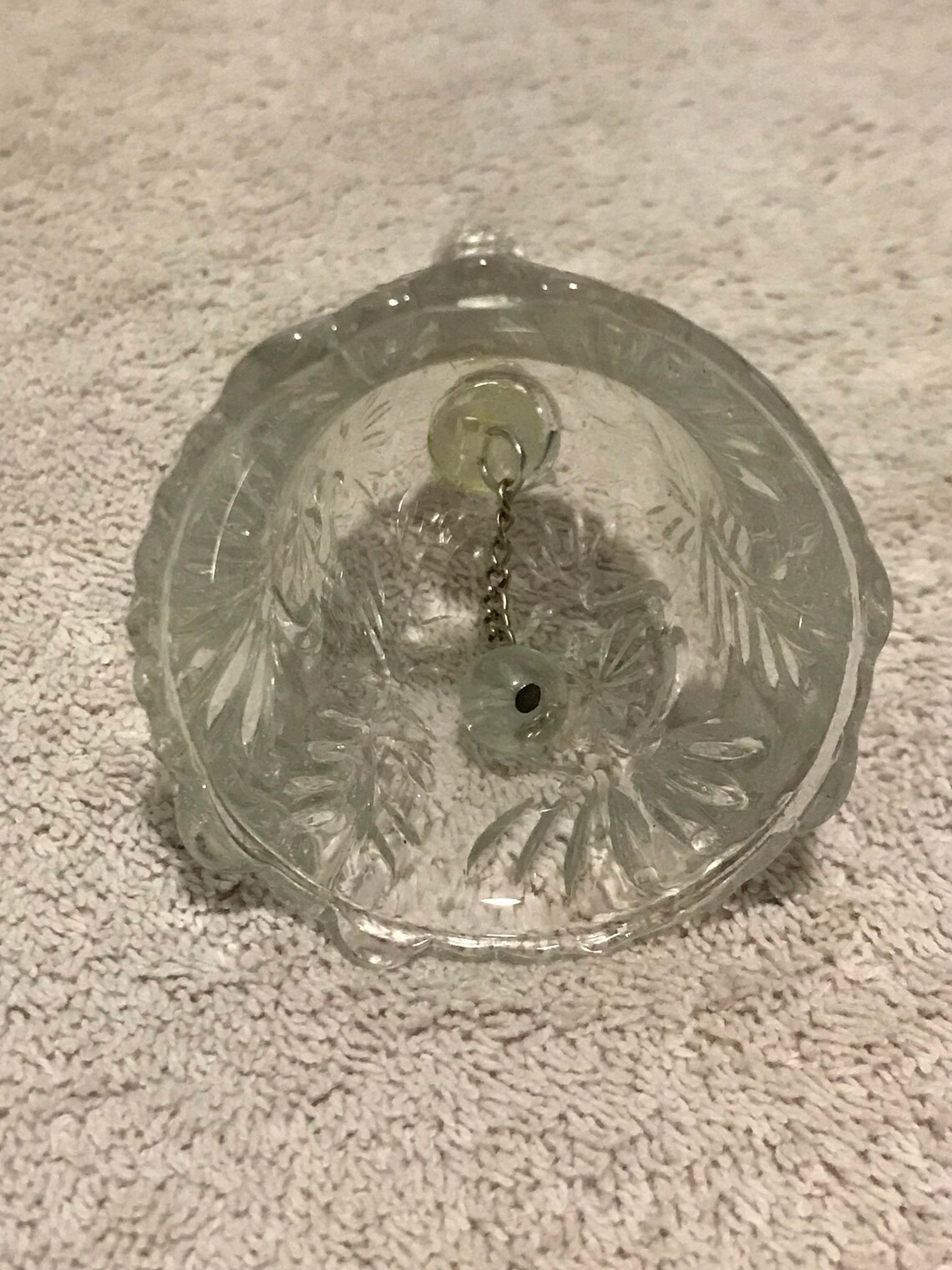 Vintage Lead Crystal Glass Hand Bell Home Decor - Etsy