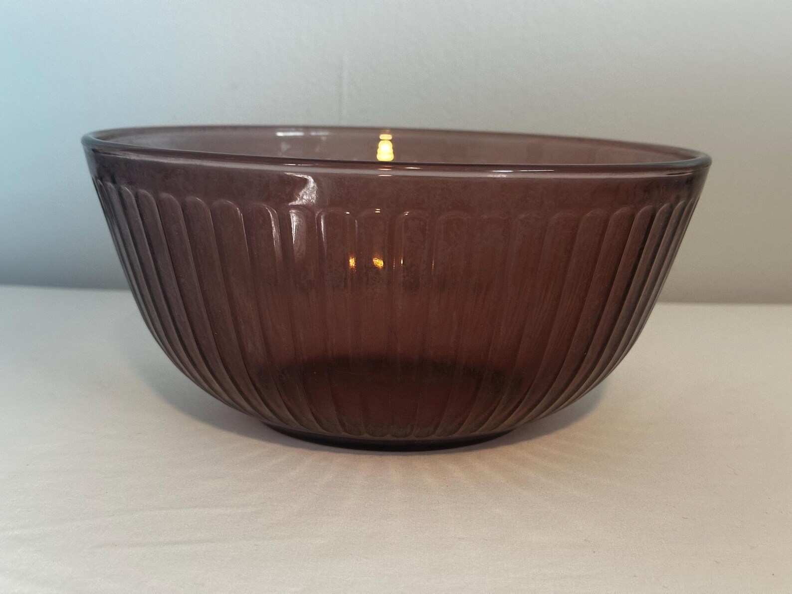 Vintage Pyrex Cranberry Purple/ Pink 2.5 L 10 Cup 7403-S Glass Bowl ...