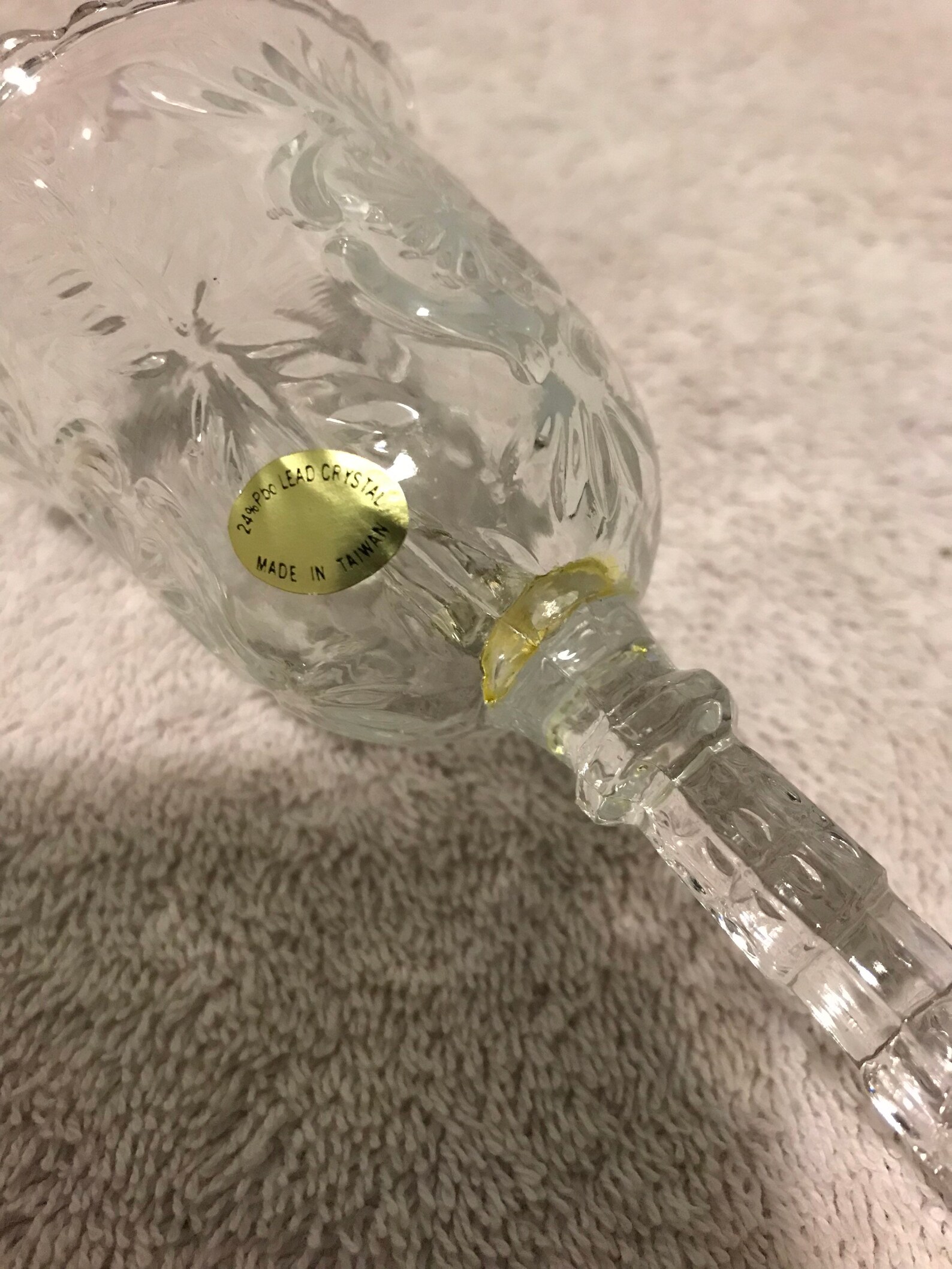 Vintage Lead Crystal Glass Hand Bell Home Decor - Etsy