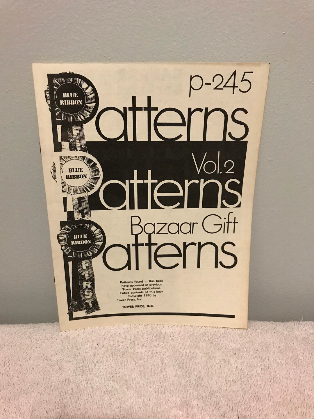 Vintage 1970s Blue Ribbon Patterns Book P-245 Bazaar Gift Patterns Vol ...