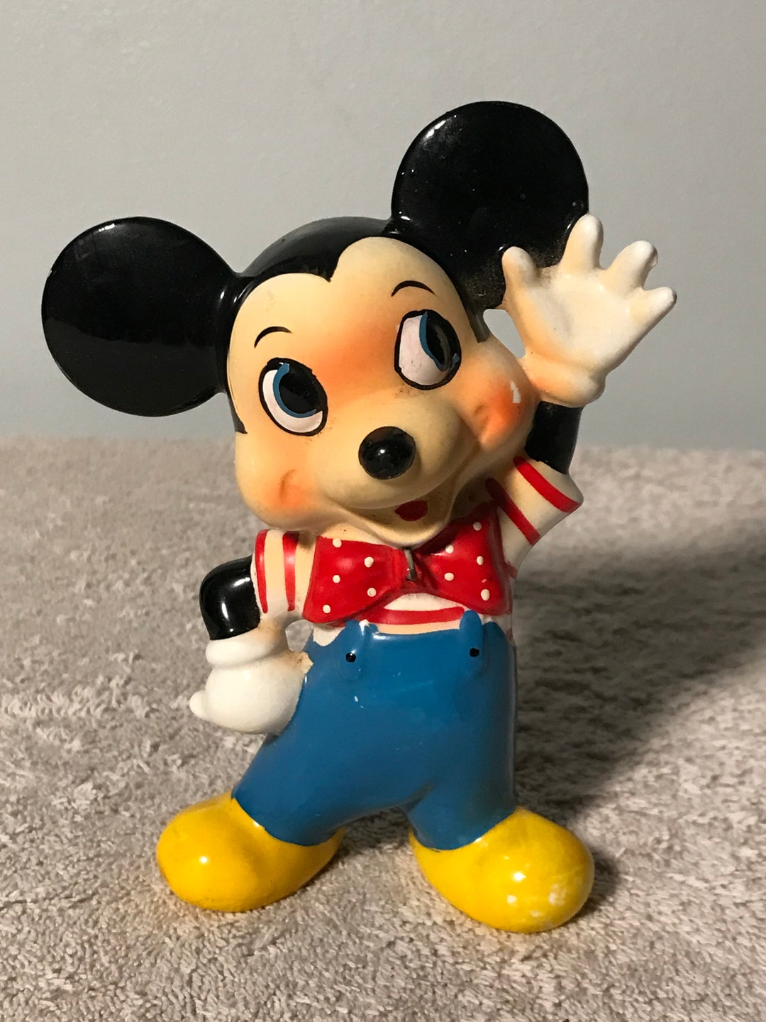 Vintage 1960s Ceramic Walt Disney Productions Mickey Mouse Figurine ...