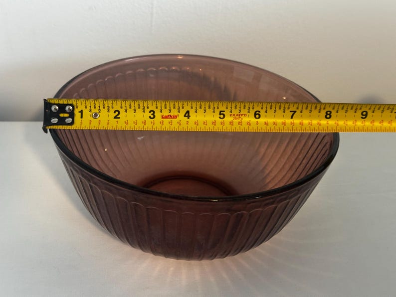 Vintage Pyrex Cranberry Purple/ Pink 2.5 L 10 Cup 7403-S Glass Bowl ...