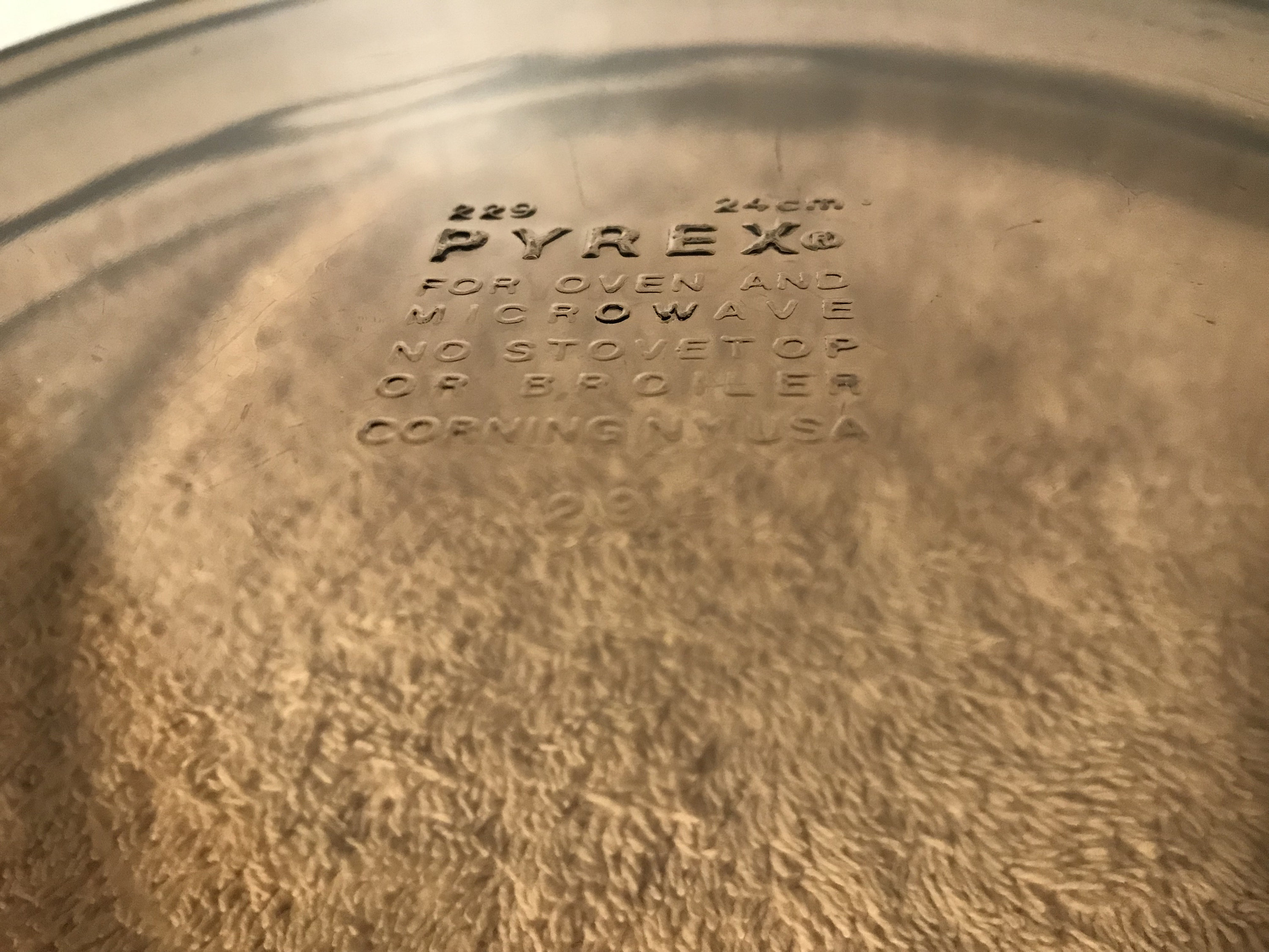 Vintage Corning Pyrex Smoky Gray/ Brown Glass Pie Dish 229 - Etsy