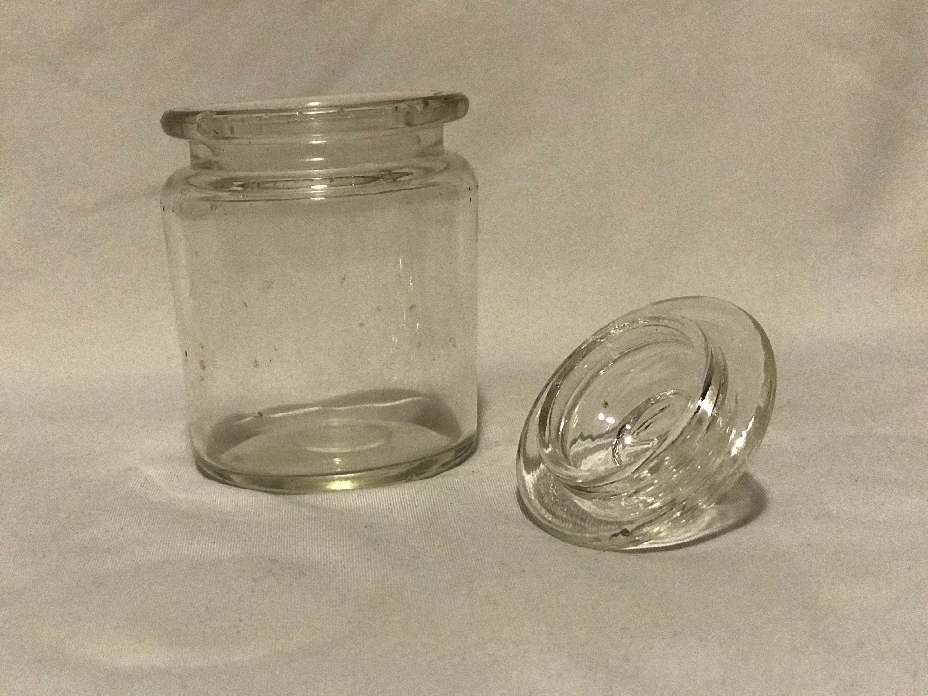 Vintage Small Clear Glass Jam Jar - Etsy