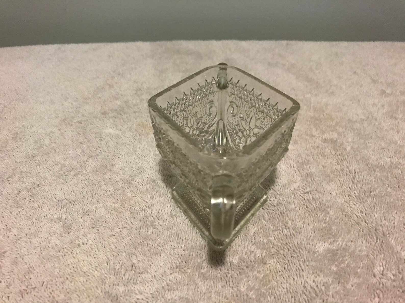 Vintage Depression Indiana Glass Floral and Pineapple Oatmeal Sandwich ...