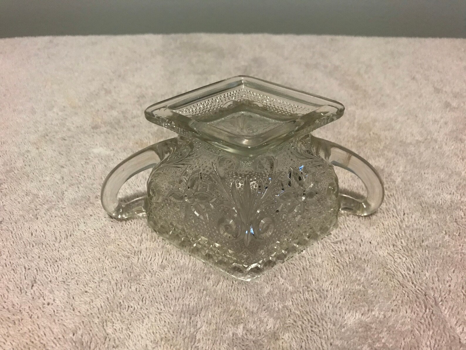 Vintage Depression Indiana Glass Floral and Pineapple Oatmeal Sandwich ...