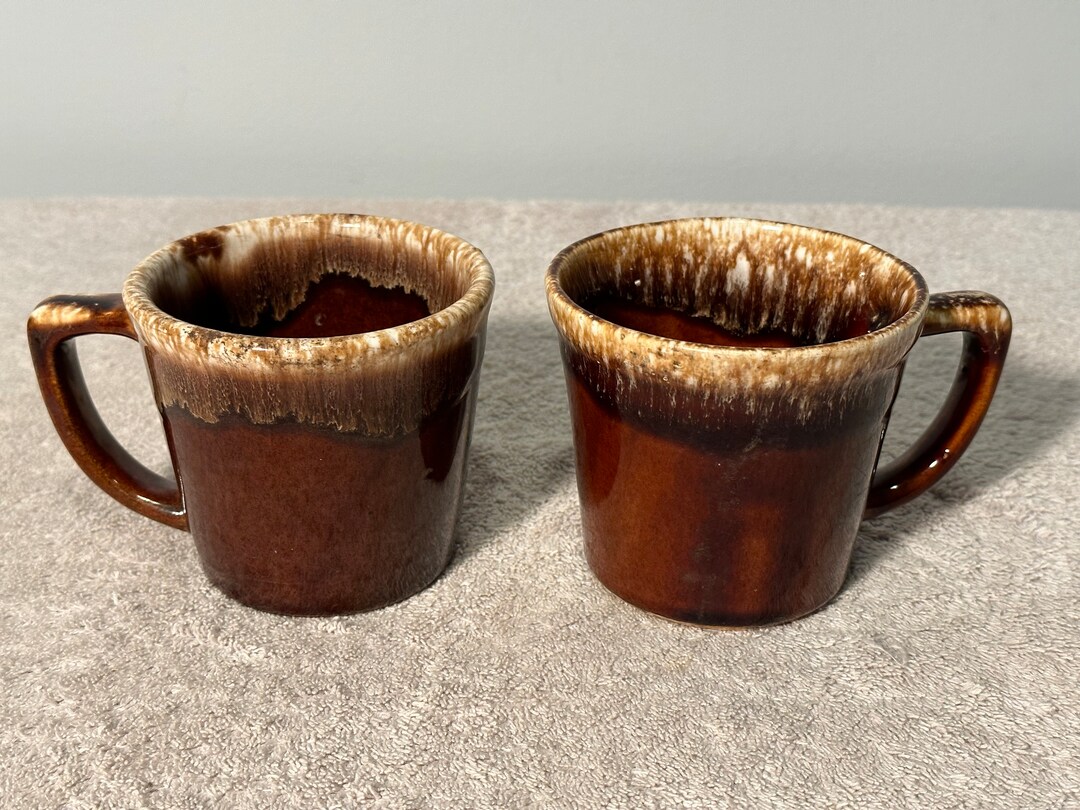 Vintage Mccoy Kathy Kale Ceramic Drip Pottery Coffee Tea Mug Set of 2 ...