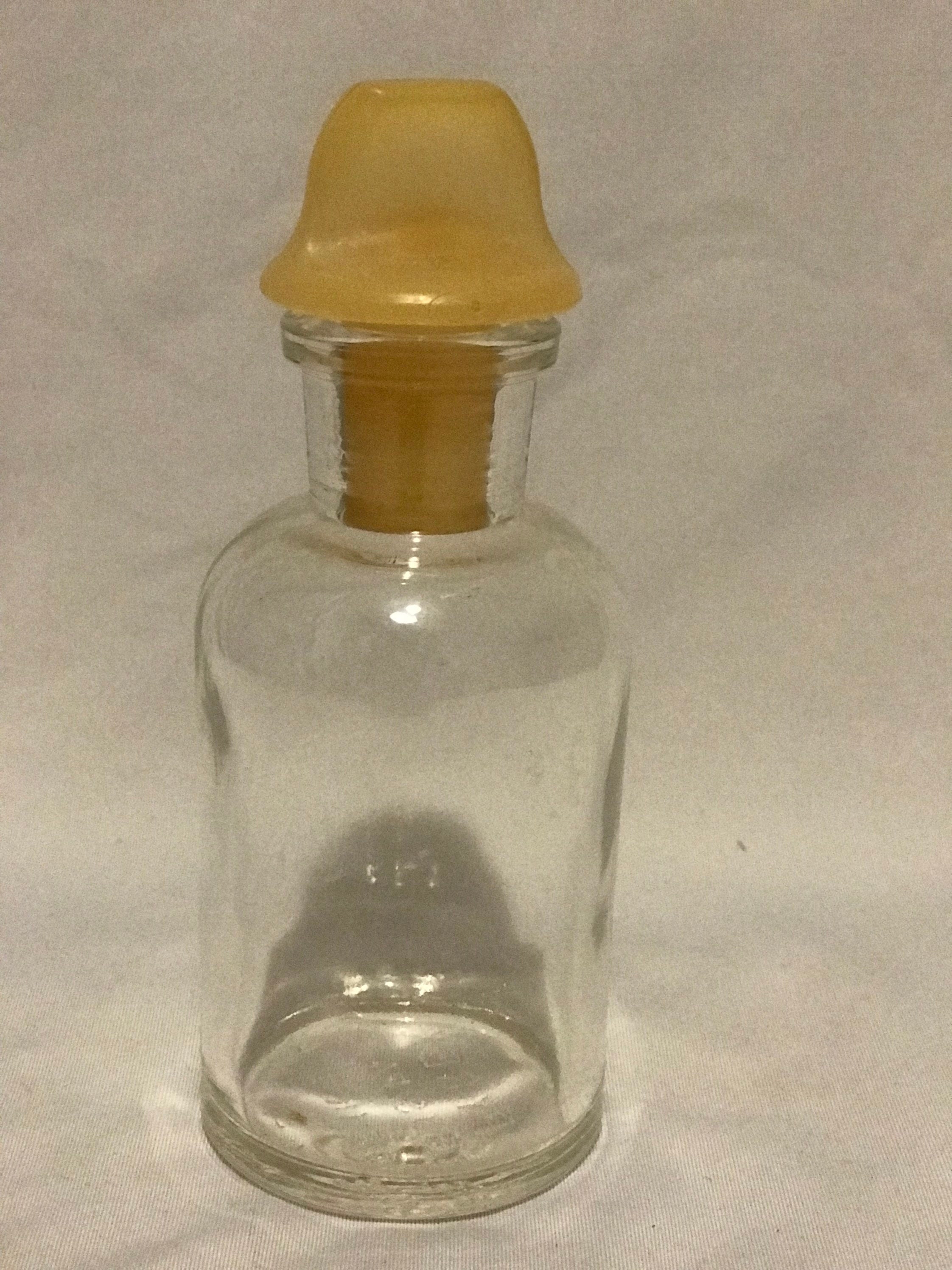 Vintage Pyrex Apothecary Glass Bottle With Stopper - Etsy