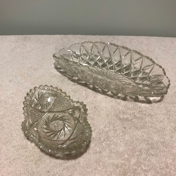 Crystal Pickle Dish - Etsy