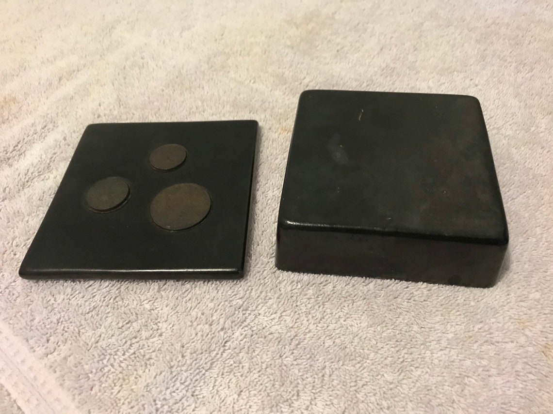 Vintage Ceramic Coin Decor Jewelry Box - Etsy