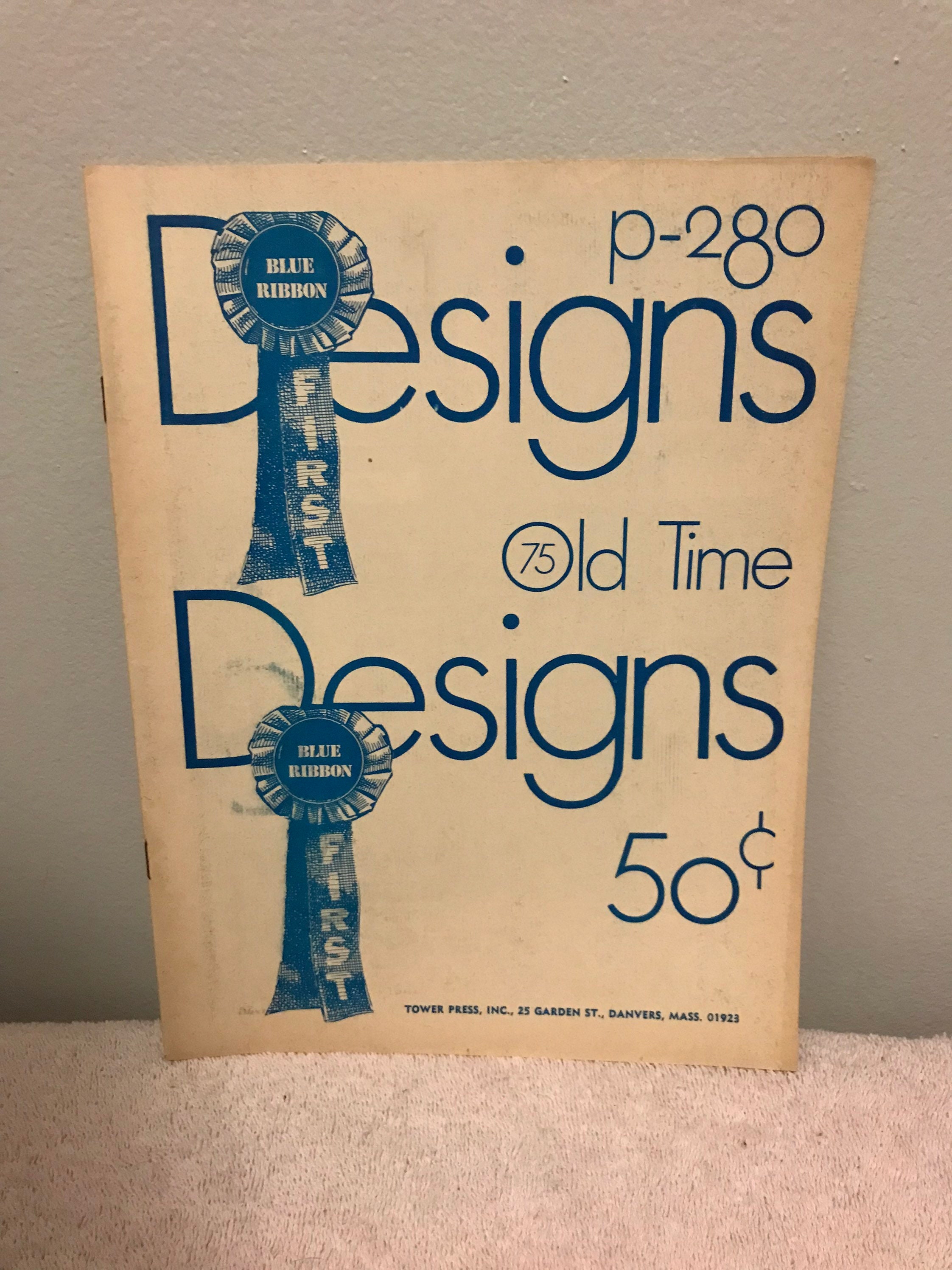 Vintage 1970s Blue Ribbon Patterns Book P-280 Old Time Designs - Etsy