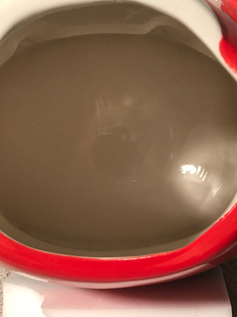 Large Ceramic Santa Cookie Jar Christmas Holiday Home / Kitchen ...