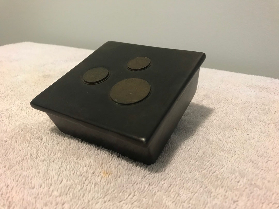 Vintage Ceramic Coin Decor Jewelry Box - Etsy