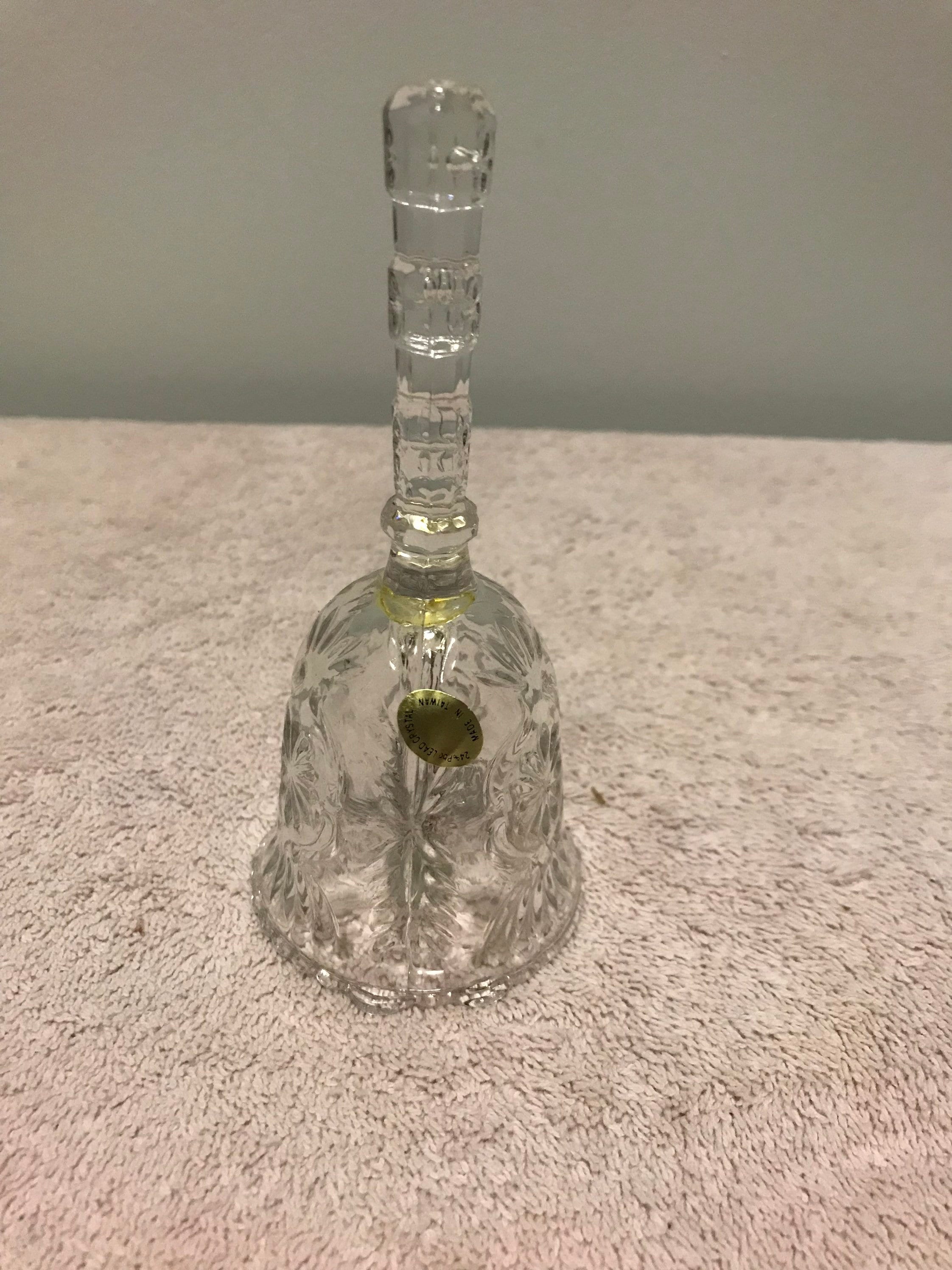 Vintage Lead Crystal Glass Hand Bell Home Decor - Etsy