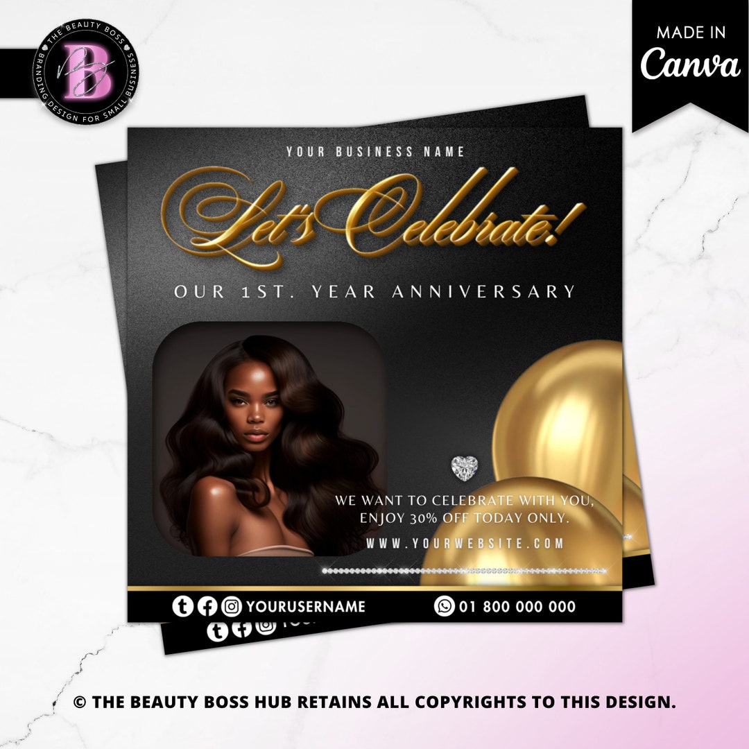 Anniversary Flyer, Celebration Flyer, Business Anniversary Flyer ...