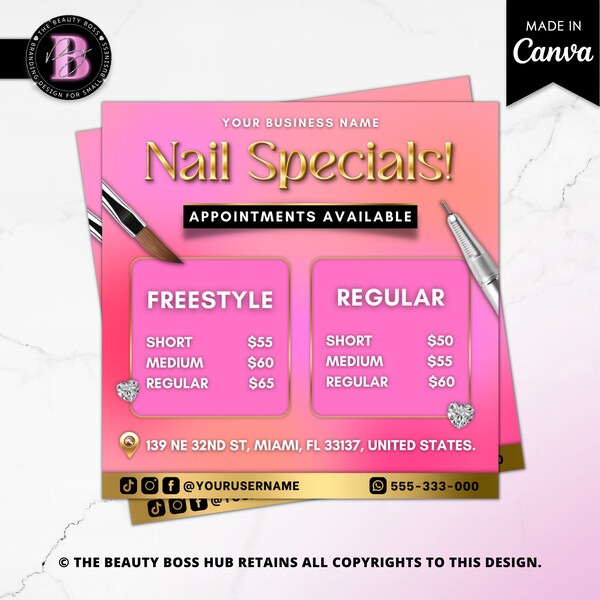 Nail Salon Special - Etsy