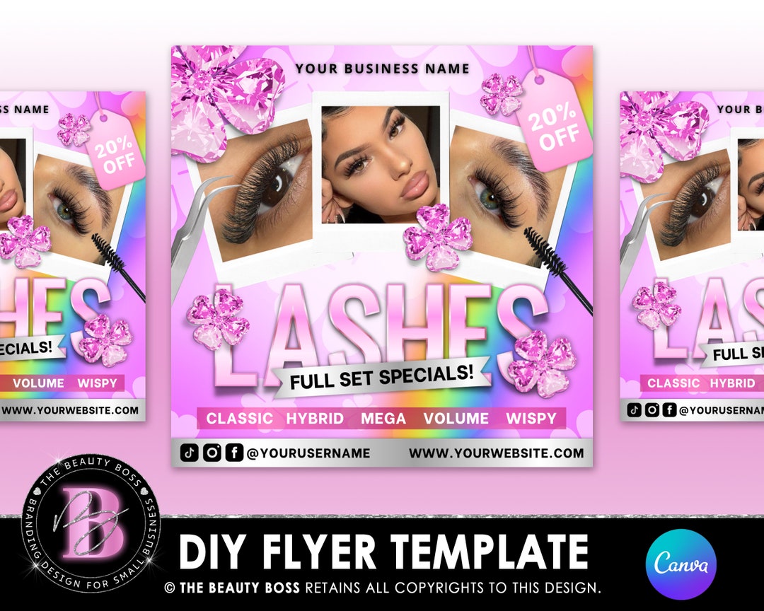 St Patricks Day Lash Flyer March Lash Flyer Lash Flyer - Etsy