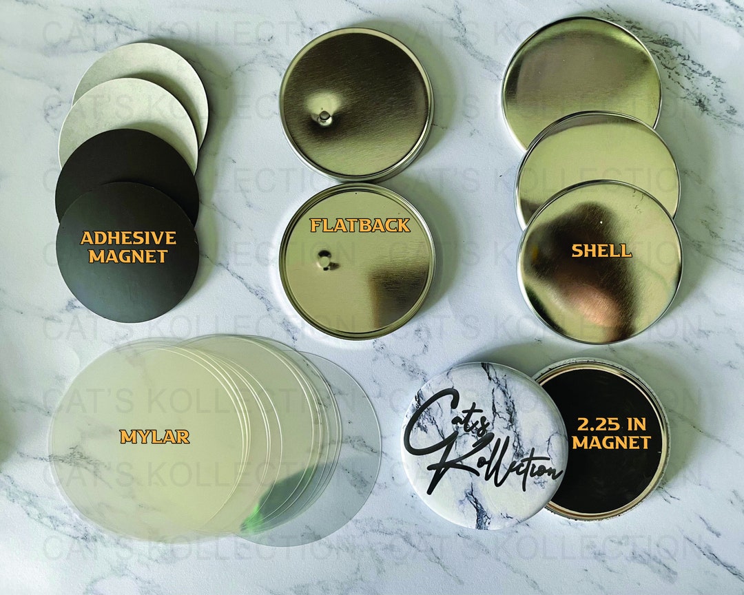 2-1/4 2.25inch Round Magnet Complete Sets for Badge Making TECRE ...