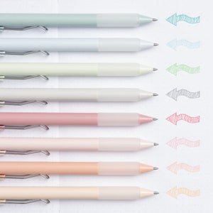 Pastel Colored Gel Pens With Cool Matte Finish , Aesthetic and Cute ...