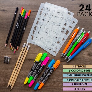 Bible Journaling Kit With Gel Highlighters and Pens No Bleed, Bible ...