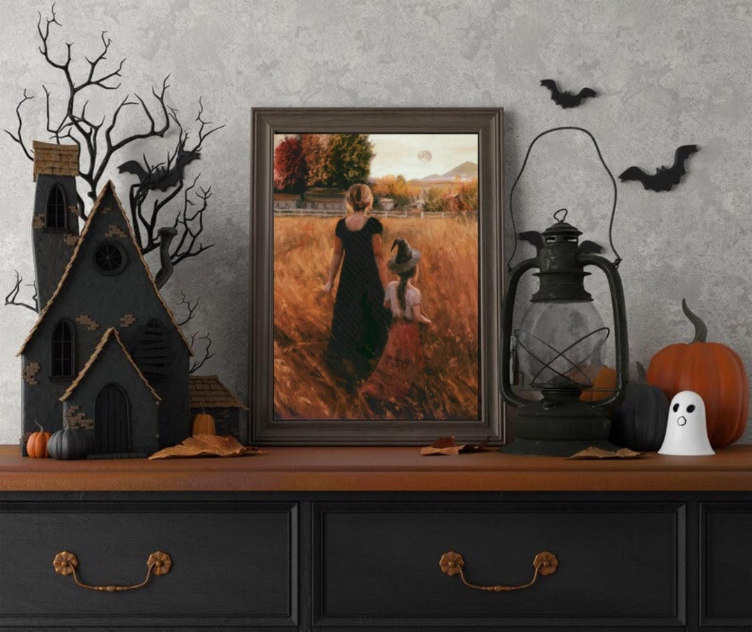 Witch Fine Art Print Halloween Witch Printables Halloween - Etsy