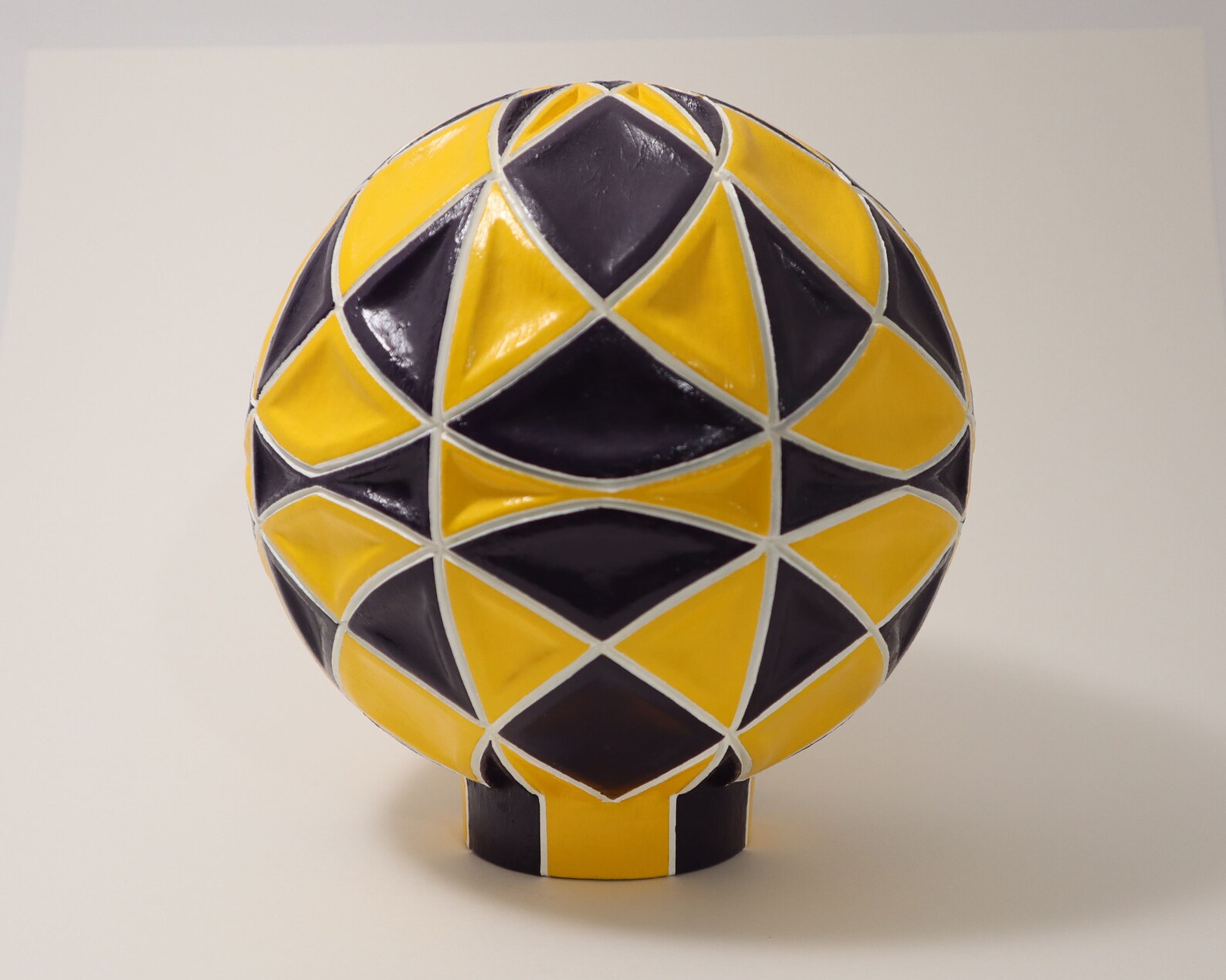 Handmade Ceramic Sphere - With Acrylic Paint - Etsy