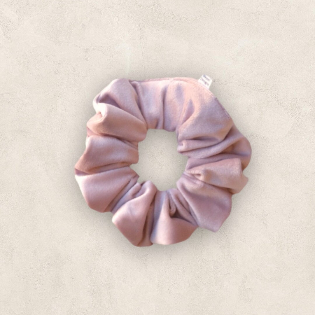 Pink Velvet Scrunchie | Baby Pink Scrunchie | Soft Scrunchie | Cute ...
