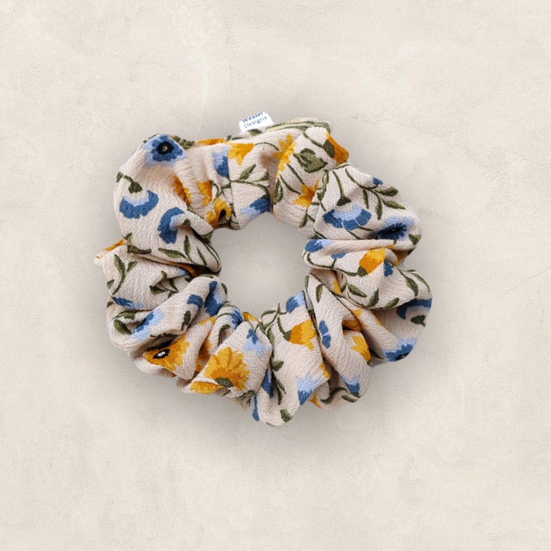 Sunflower Scrunchie / Floral Scrunchie / Boho Scrunchie / Cute ...