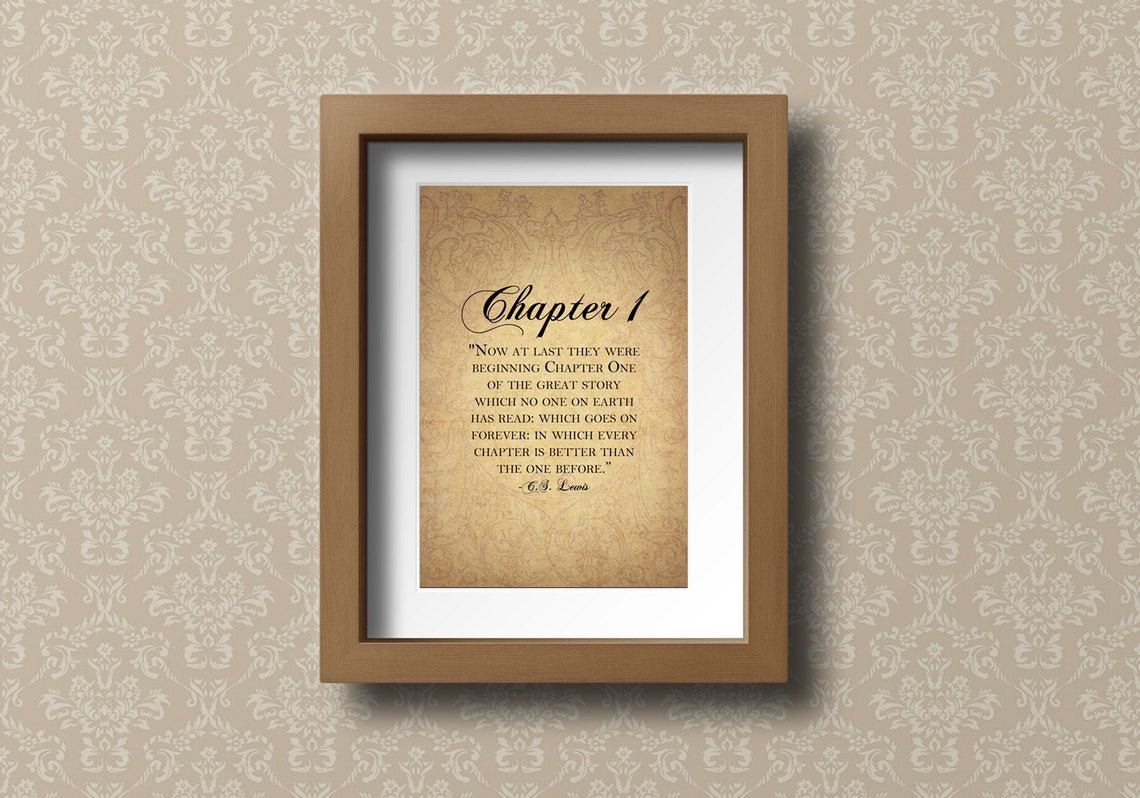 Chapter One Love Story Quote C.S. Lewis Printable Art - Etsy