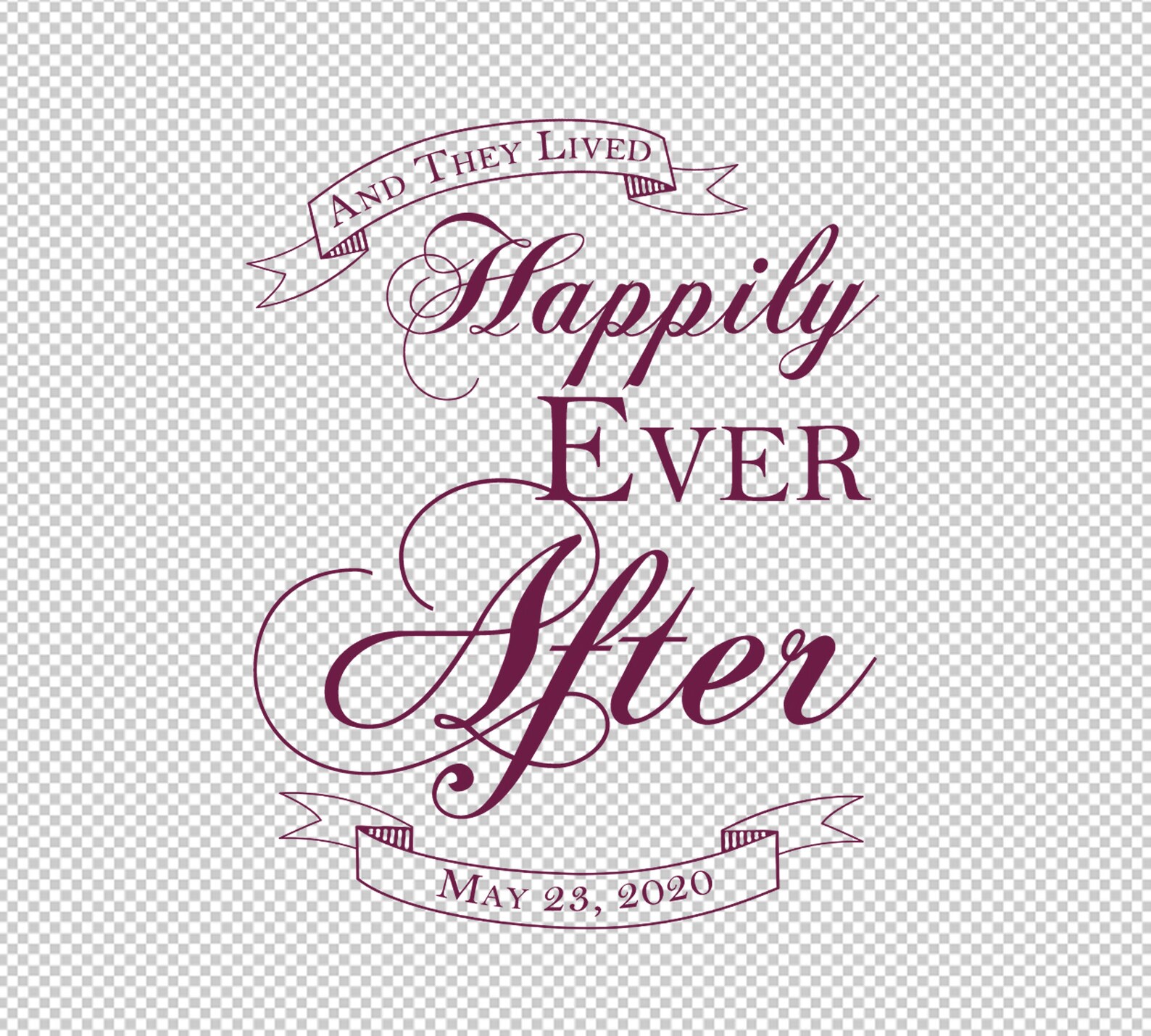 Happily Ever After Wedding Logo for Favors, Etc. - Etsy