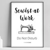 Custom Sewing Room Poster Printable Wall Art Personalize Your Name ...