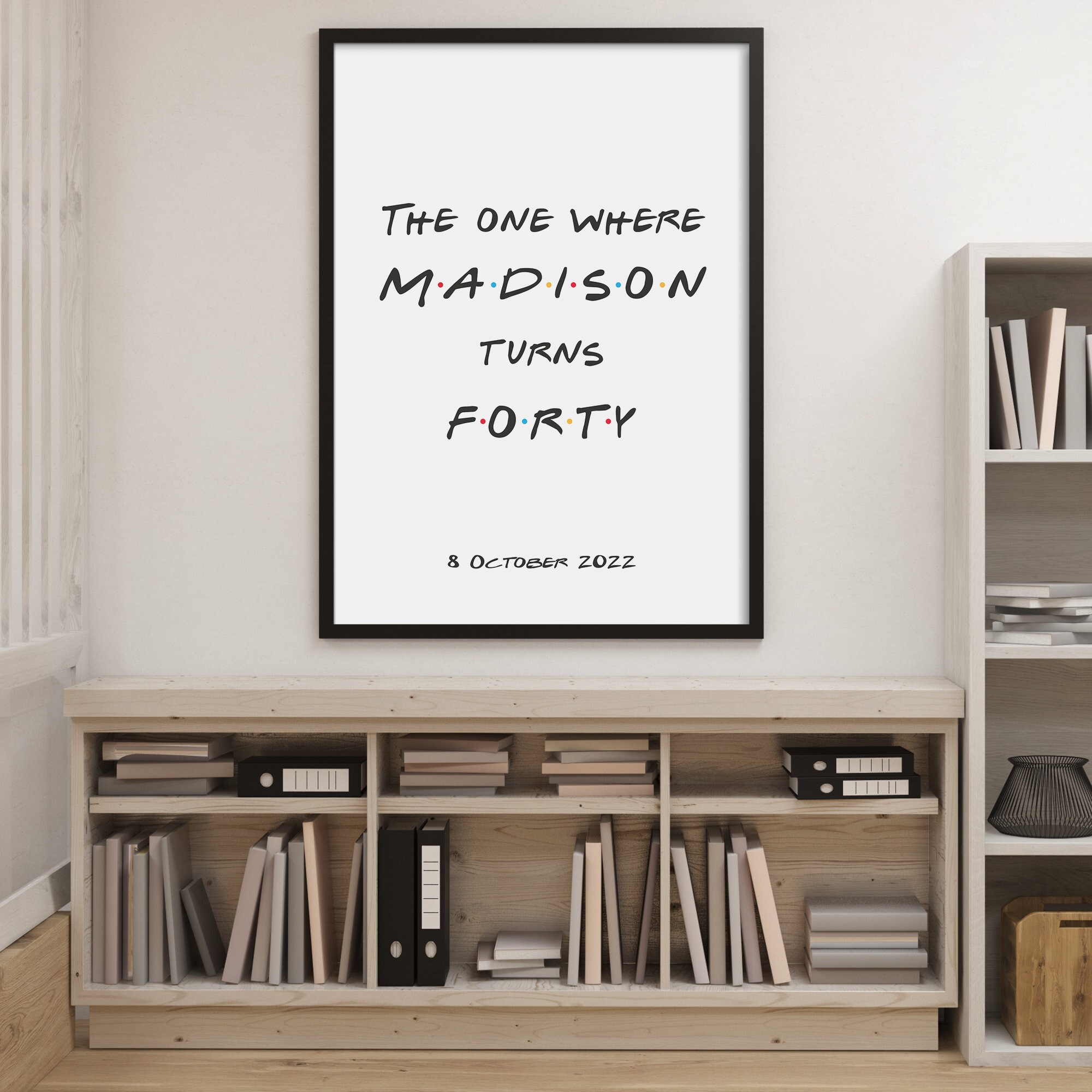 Custom Friends Poster TV Show Title Style Printable Wall Art ...