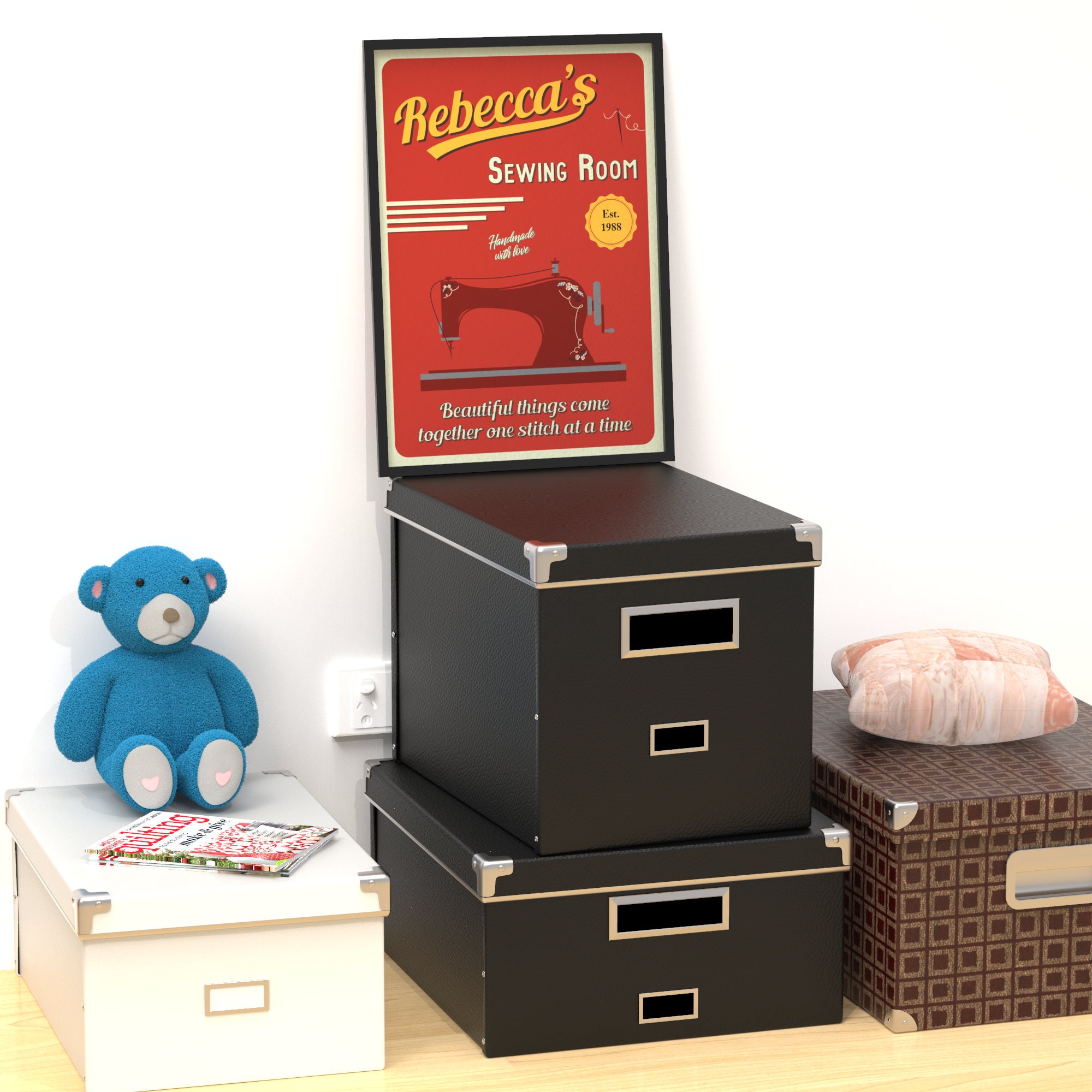 Custom Retro Poster for Sewing Room Printable Wall Art - Etsy