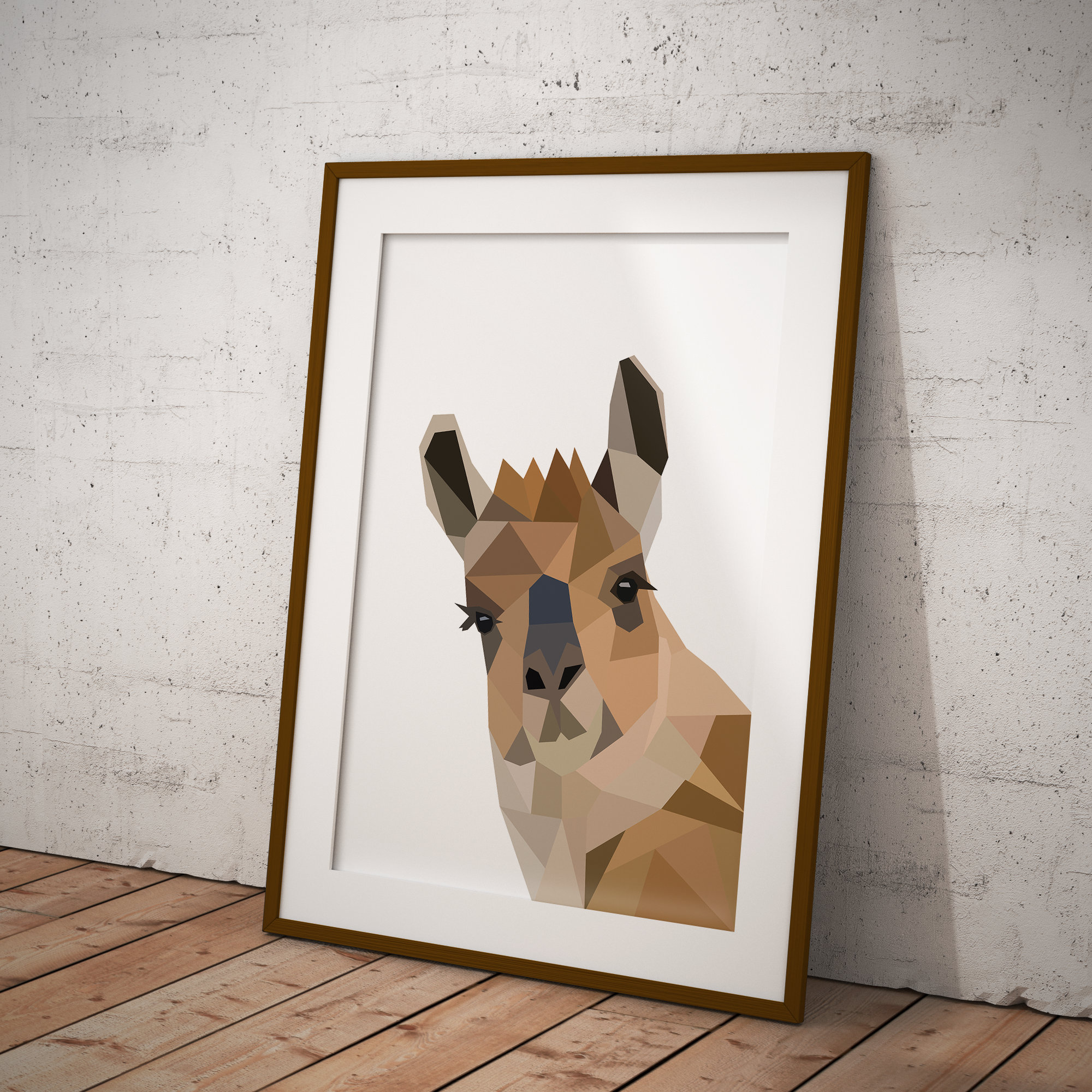 Low Poly Llama Print - Printable Wall Art **instant Download** - Etsy