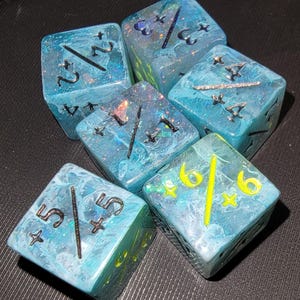 Countdown to Damage-- Handmade Resin Damage Counter D6 for Mtg, Ttrpgs ...
